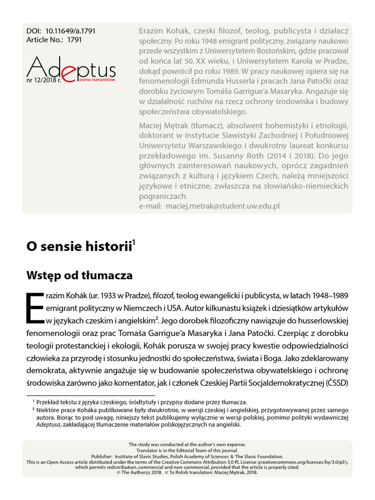 O Sensie Historii | PDF