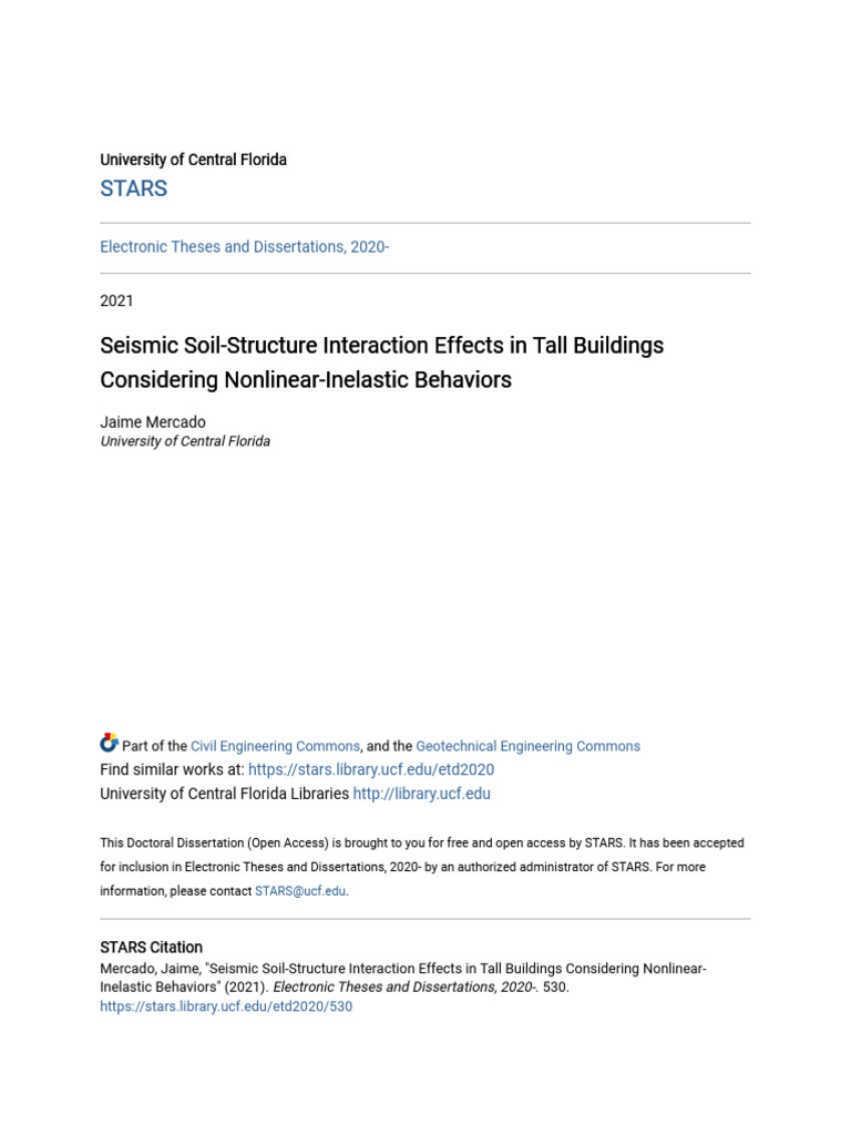 Seismic Soil-Structure Interaction Effects in Tall Buildings Cons | Download Free PDF ...