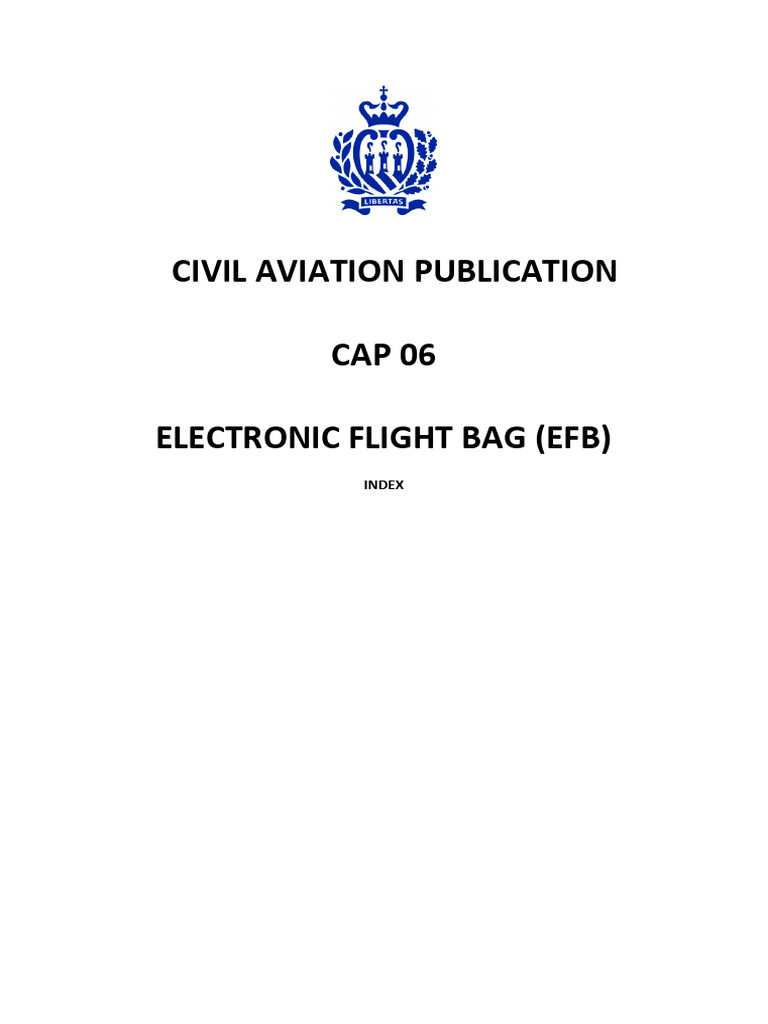 CAP 06 - Electronic Flight Bag - 06 | PDF | Aviation | Computing