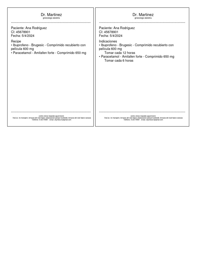 Indicaciones de Brugesic 600 mg | PDF