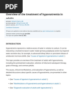 Hyponatremia A Problem-Solving Approach To Clinica | PDF | Clinical ...