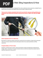 Check List For Web Slings (Lifting Tools) HSE Checklist | PDF