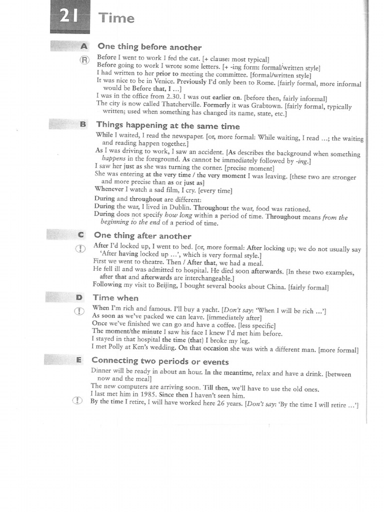 01_time connectors | PDF