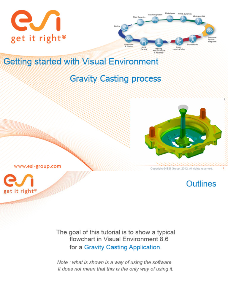 Getting Started With Visual Environment For Casting - Gravity Process | PDF | Foundry | Applied ...