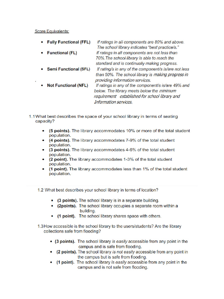 Library Interpretation Rubrics | PDF