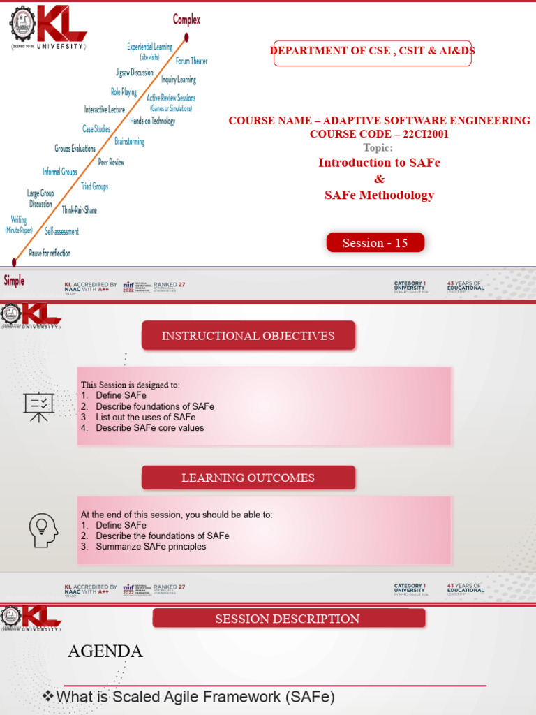 15. Introduction to SAFe_SAFe Methodology Session 15 | PDF | Agile ...
