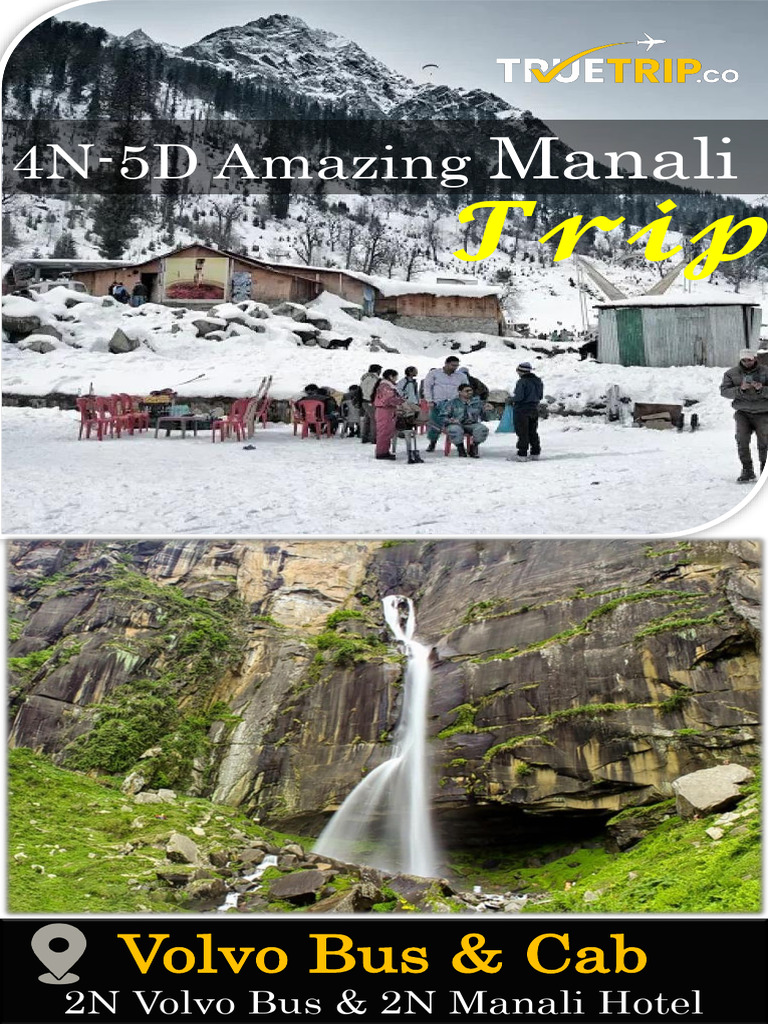 4N-5D Manali | PDF | Fee | Transport