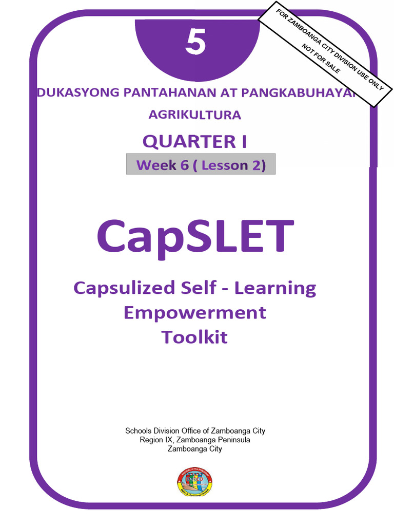 EPP5 Q 1, WK 6 Lesson 2 | PDF