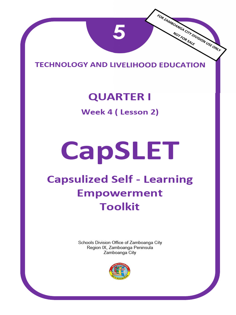 EPP 5 Q1, Wk4 Lesson 2 | PDF