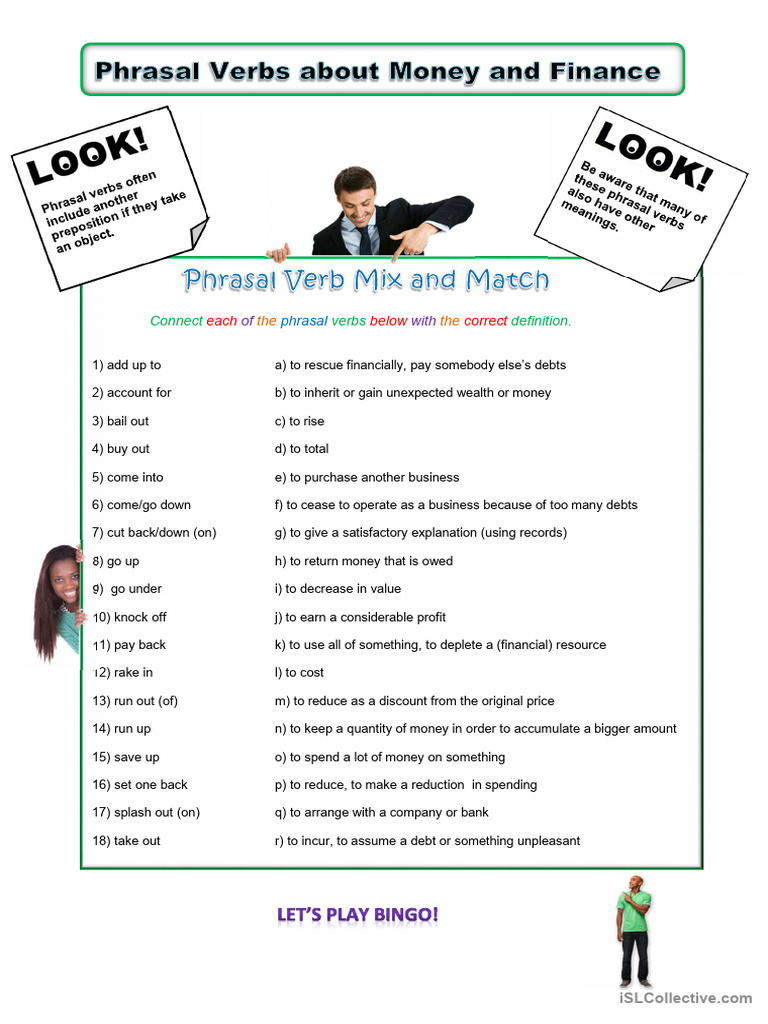 Phrasal Verbs About Finance and Statistics | PDF | Debt | Money