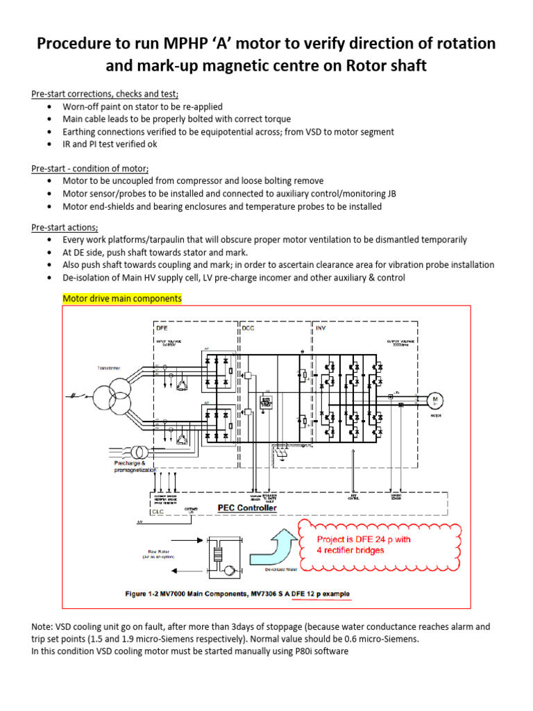 Motor Start-Solo Run Procedure | PDF | Electric Motor | Power Inverter