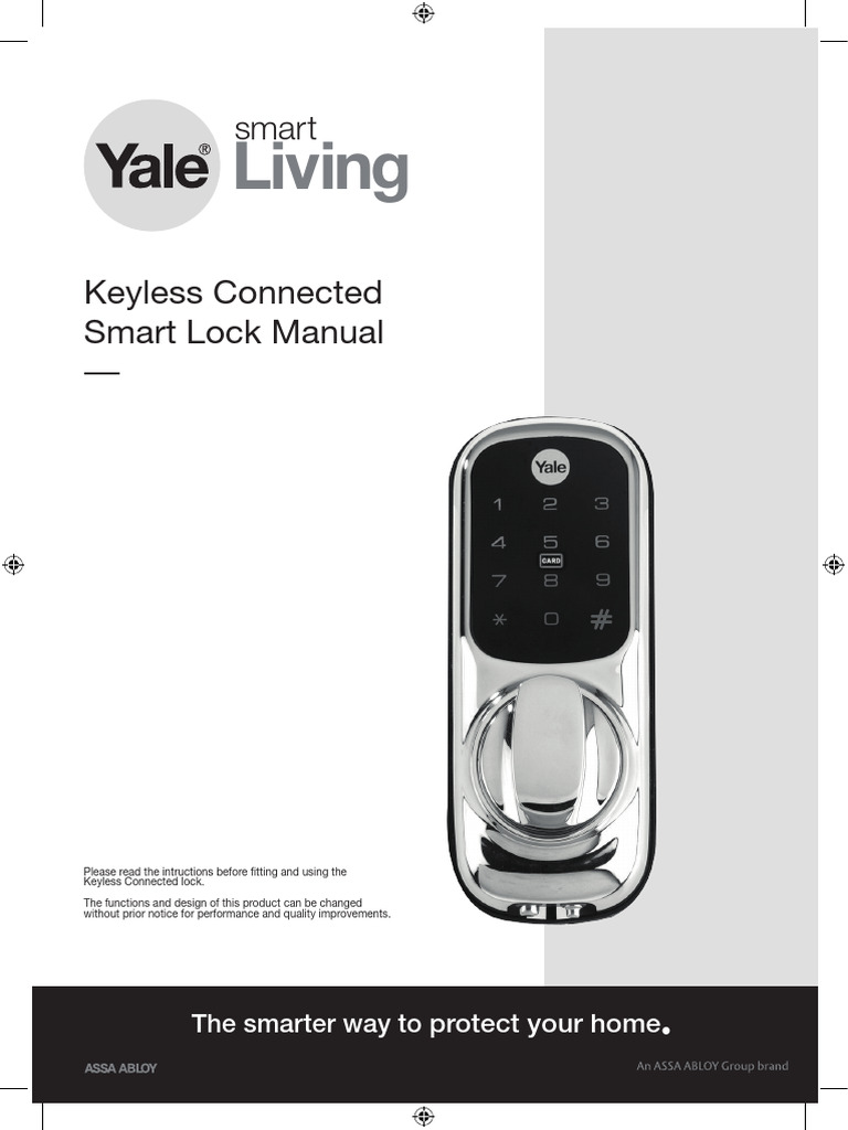 Yale Smart Door Lock Keyless Connected User Guide | Download Free PDF | Personal Identification ...