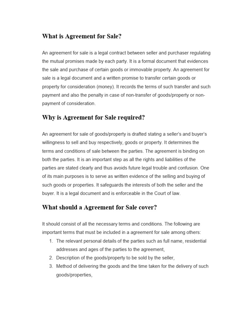 Agreements Format | PDF | Sales | Deed