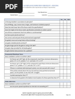 Inspection Checklist Earthworks: (Project Number) (Client Name) (Date ...