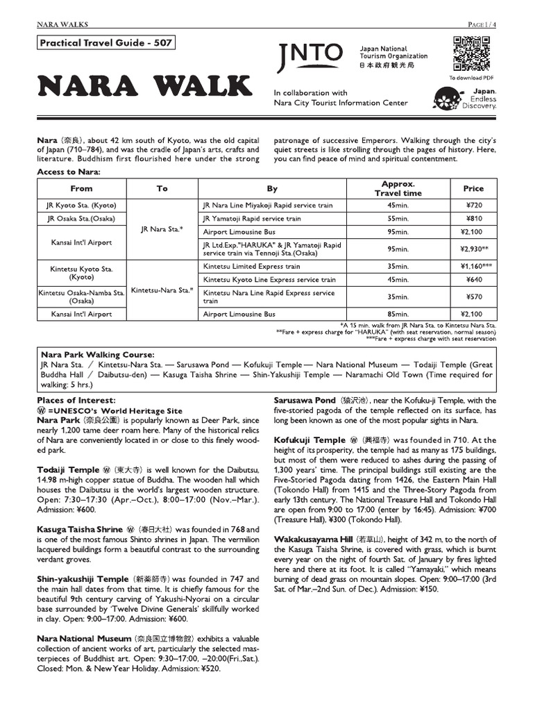 Nara Walks | PDF