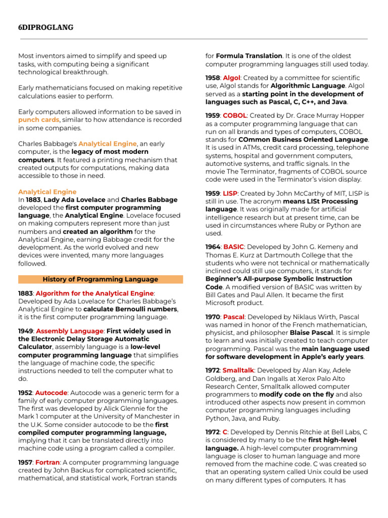 6DIPROG- PRELIMS | PDF | Programming | Computer Program