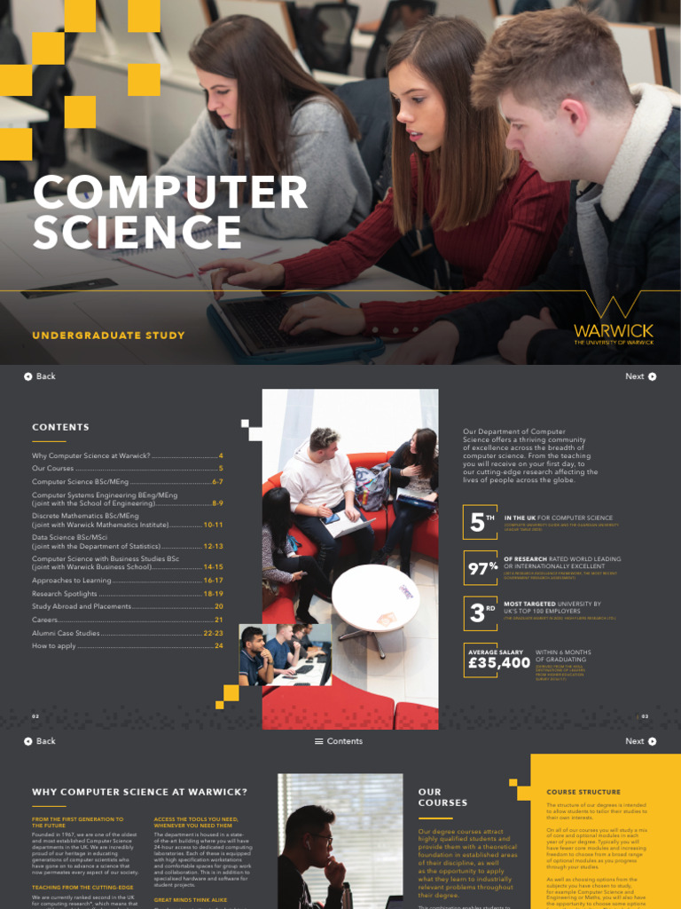 Computer Science Brochure Digital | PDF | Computer Science | Teaching Mathematics