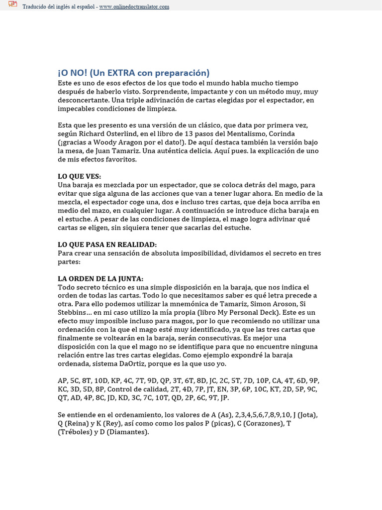 or NOT by Dani Daortiz - En.es | PDF | Jugando a las cartas