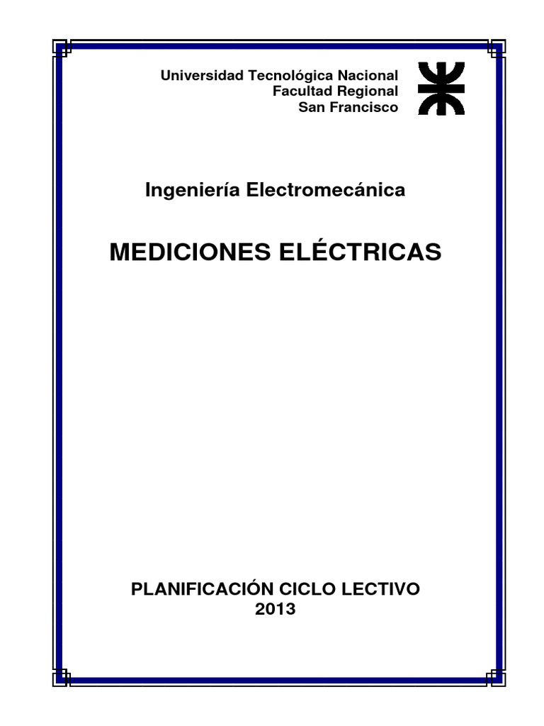 Mediciones Electricas | PDF | Transformador | Medición