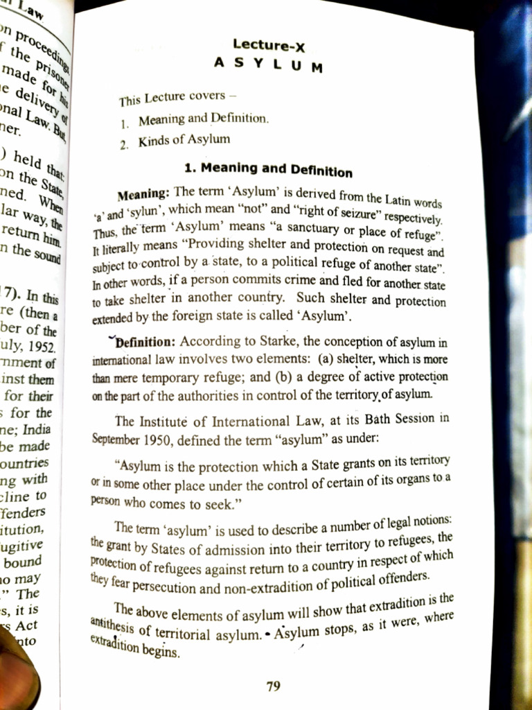 Asylum | PDF | Right Of Asylum | Asylum Seeker