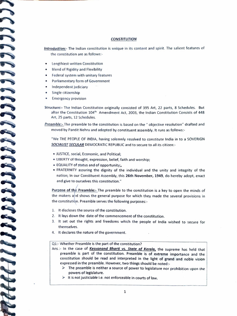 Constitution 5th Sam Notes | PDF | Detention (Imprisonment) | Writ Of ...