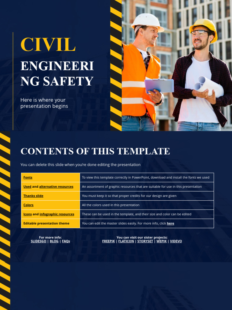 Civil Engineering Safety by Slidesgo | PDF | Planets | Saturn