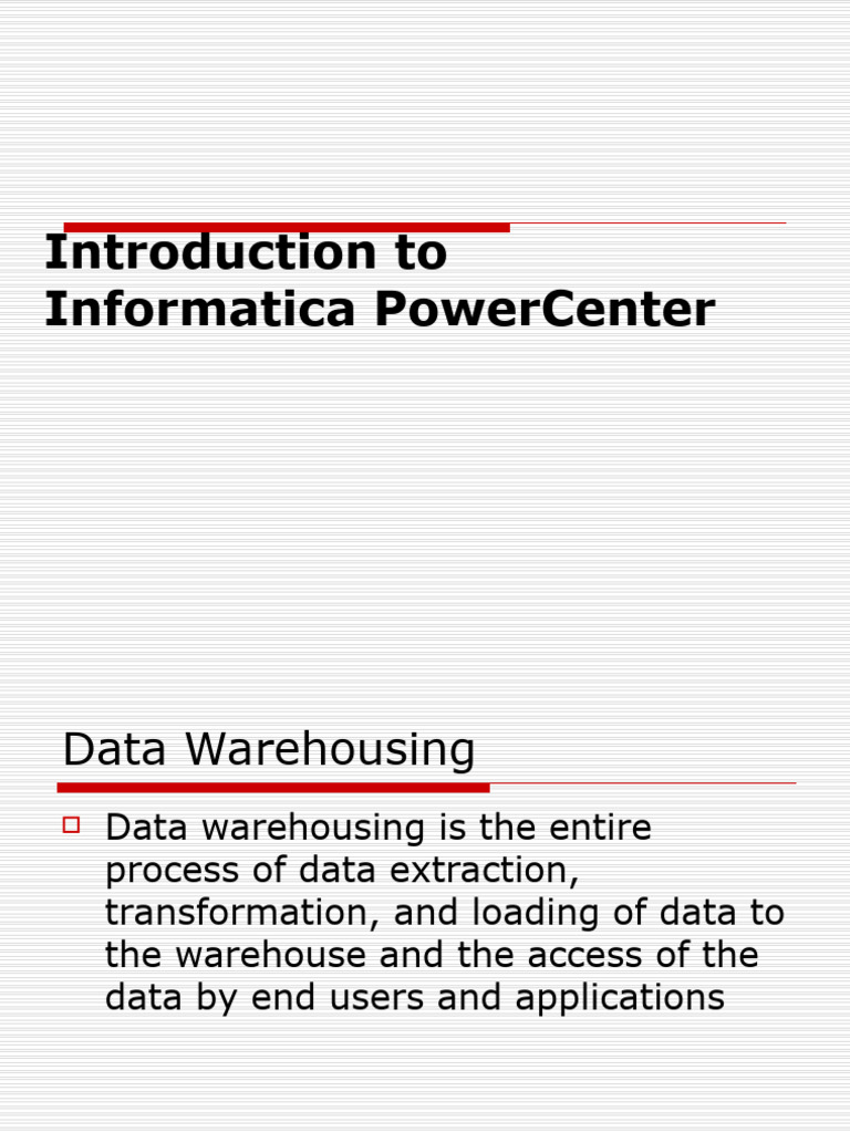 1 Informatica Training | PDF | Relational Database | Databases