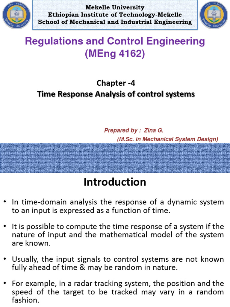 Chapter 4 Slide | PDF | Steady State | Damping