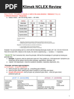 NCLEX Cram Flashcards | PDF | Science & Mathematics