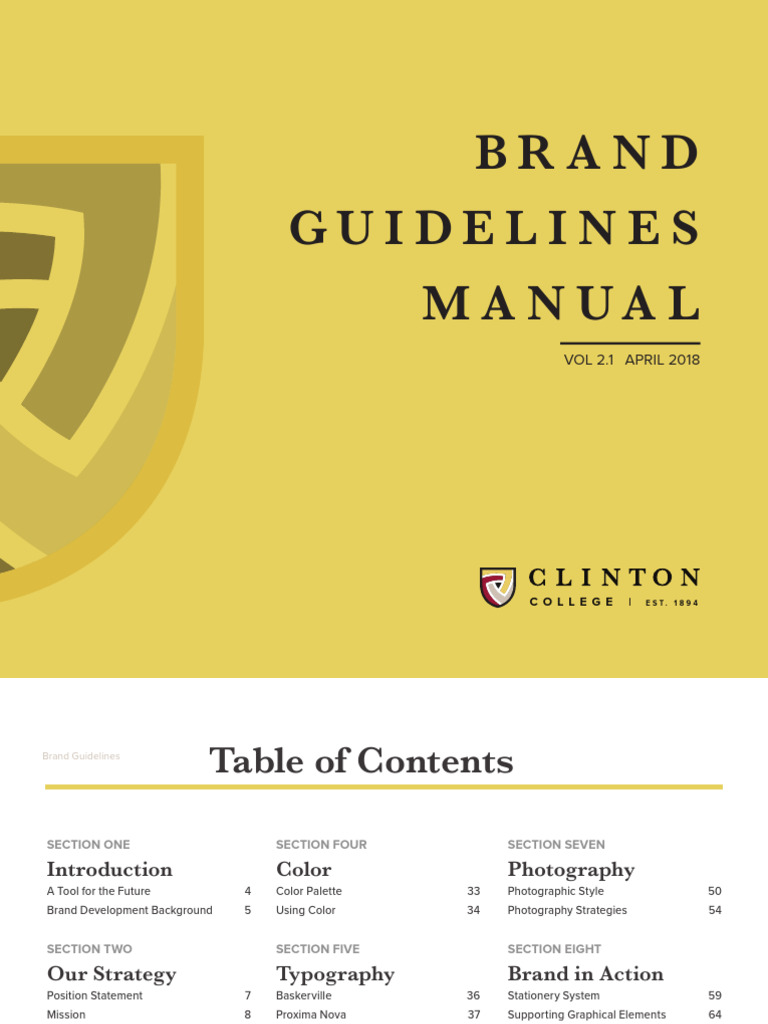 Brand Guidelines Manual | PDF | Typefaces | Typography