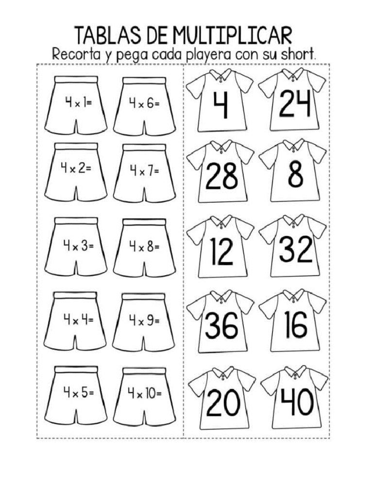 clase 2 tabla del 4 | PDF