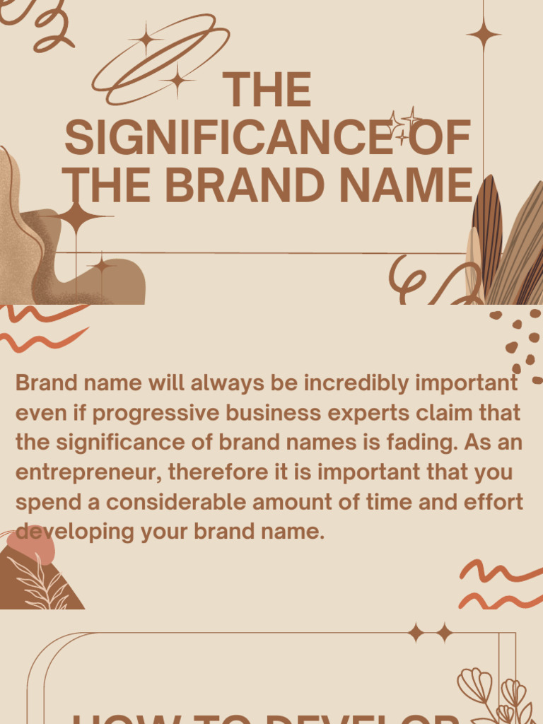 The Significance of The Brand Name | PDF