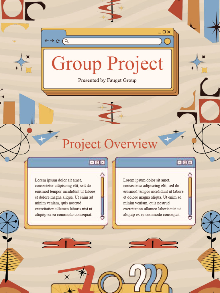 Colorful Creative Retro Group Project Presentation | PDF