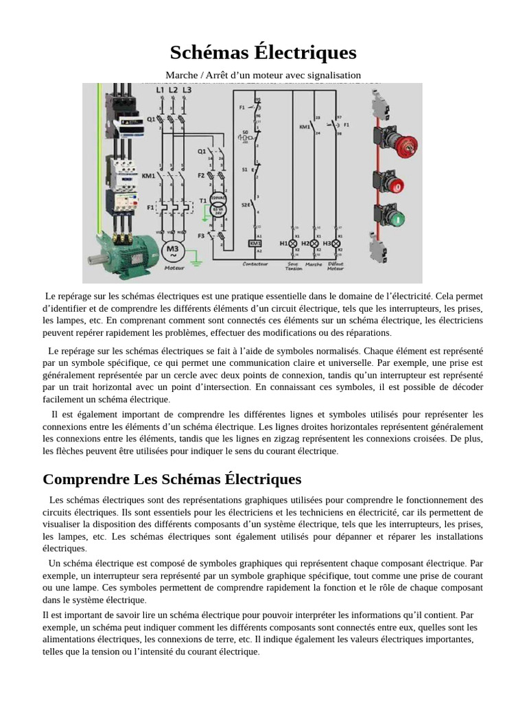 Comprendre les Schémas Électriques | PDF | Électricité | Courant électrique