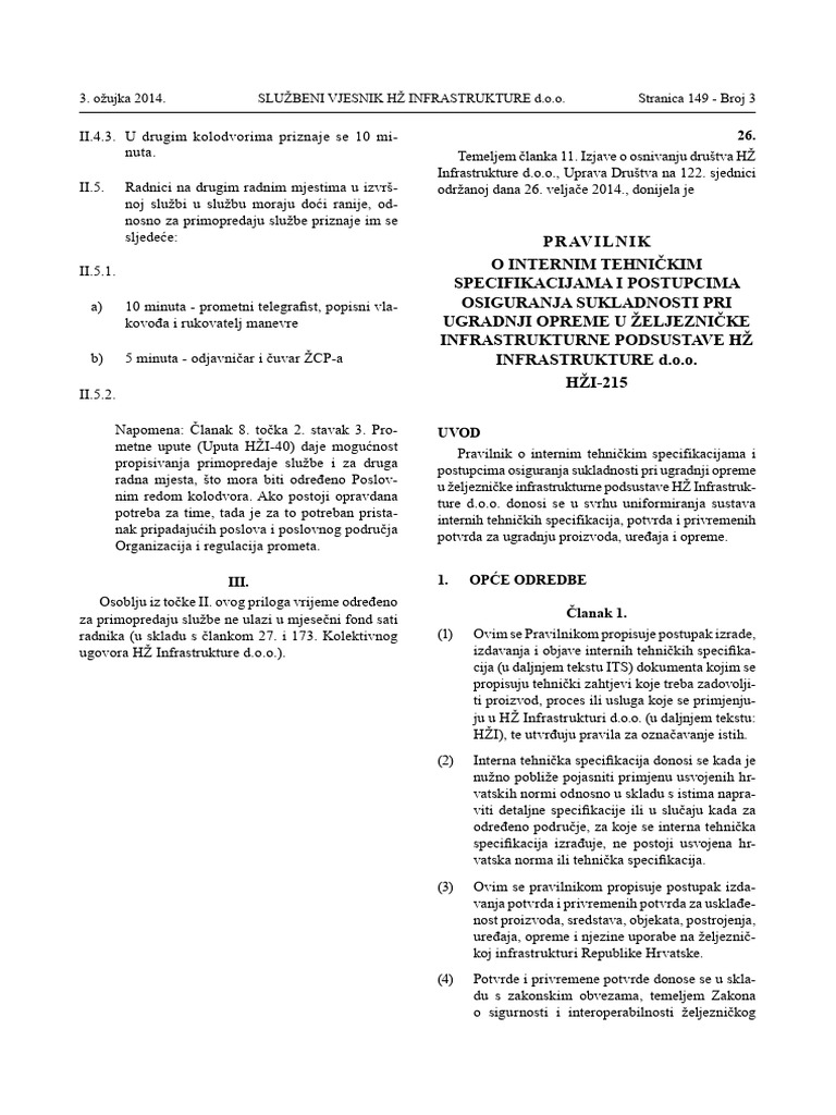 02 - Pravilnik o Internim Tehnickim Specifikacijama I Postupcima ...