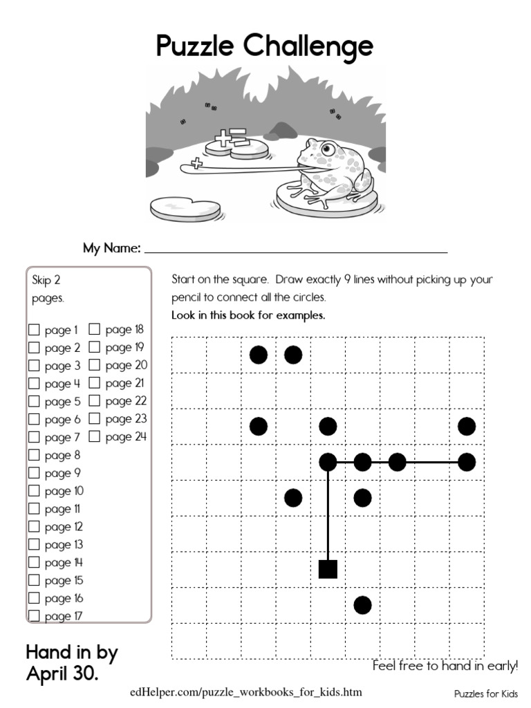 Puzzles For Kids Grade 4 | PDF