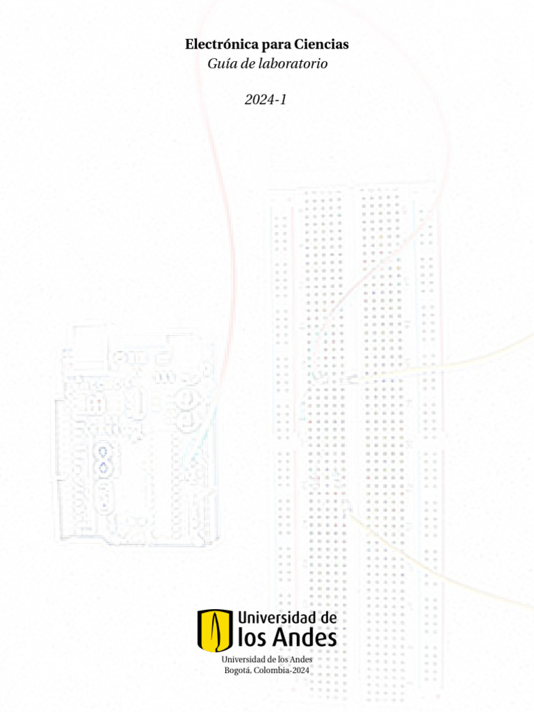 guías electrónica 2024-1 | PDF | Resistencia Eléctrica y Conductancia | Red eléctrica