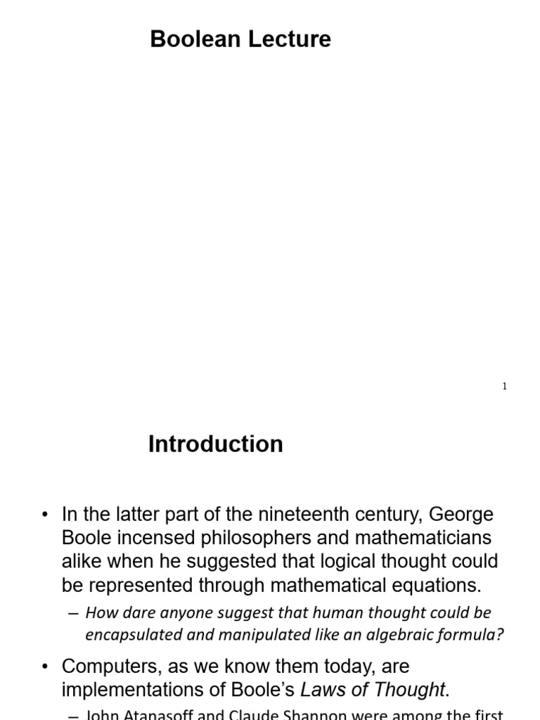 Boolean Logic Pdf Logic Gate Boolean Algebra 1887