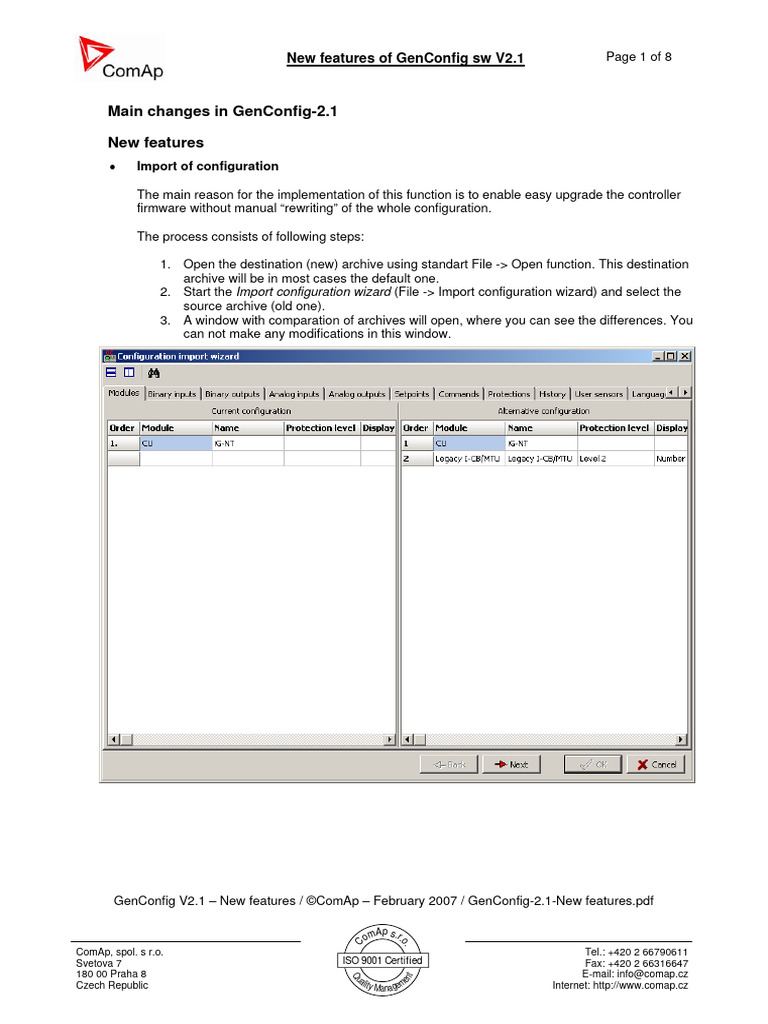 COMAP-GenConfig-2.1-New features | PDF | Computer Architecture | Computing