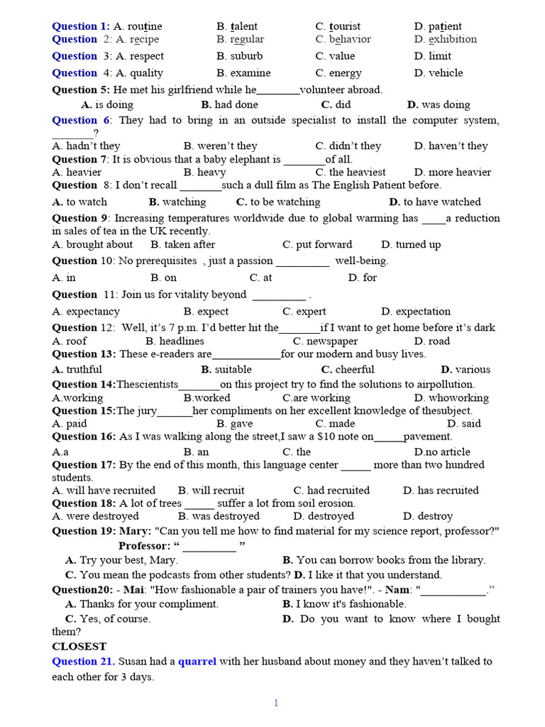 Practice 1 | PDF | Traffic | University