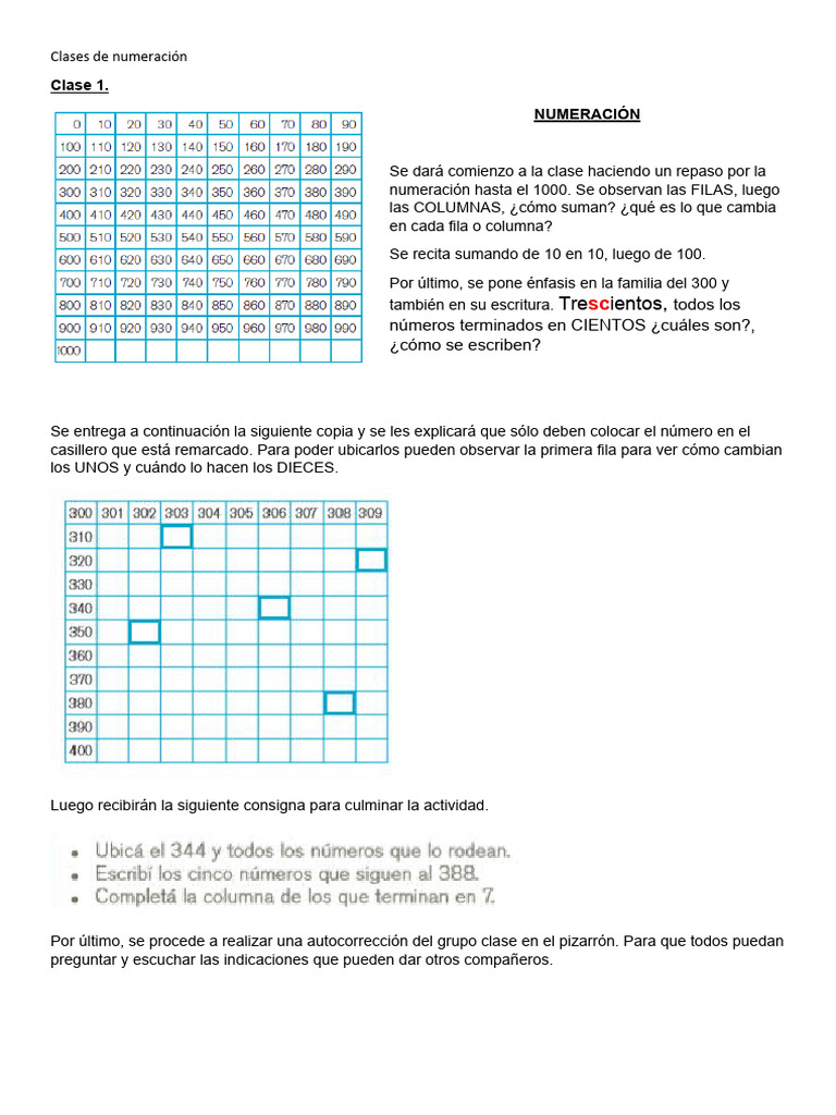 Numeracion Del 400 Al 500 | PDF
