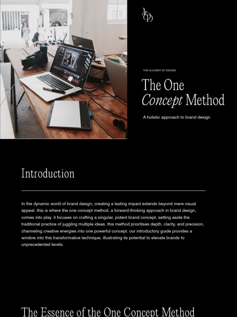 The One Concept Method | PDF | Brand | Concept