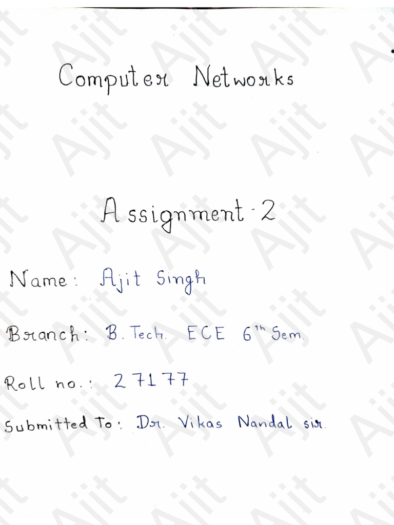 Assignment 2 CN | PDF