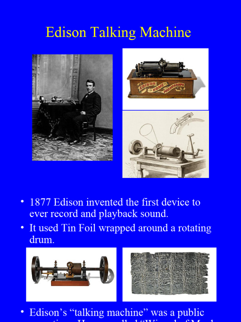 Edison Talking Machine | Download Free PDF | Phonograph | Sound ...