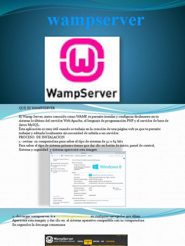 Guía de Instalación de WampServer | PDF