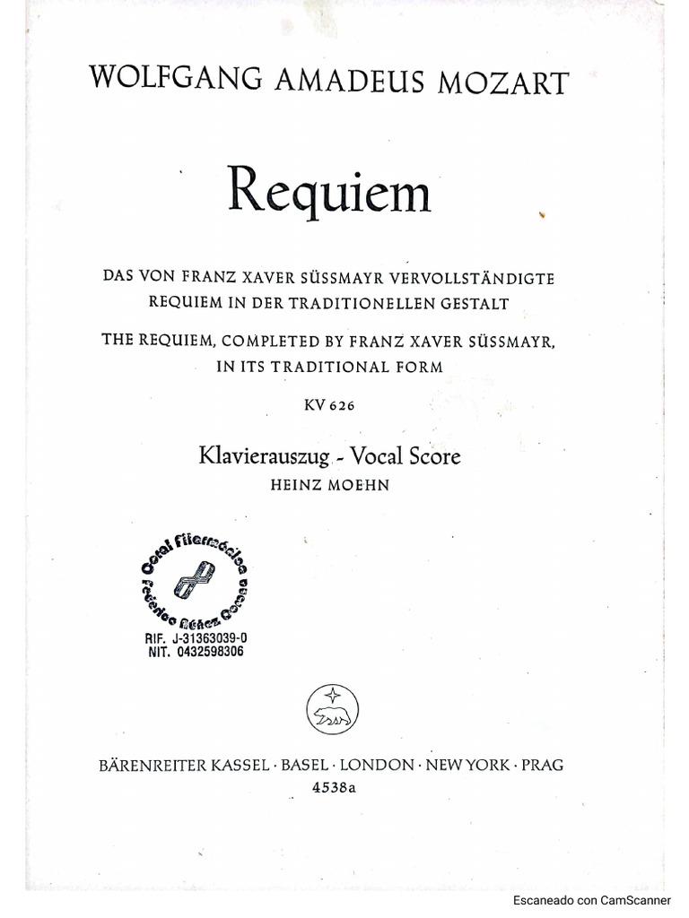 Réquiem Mozart | PDF