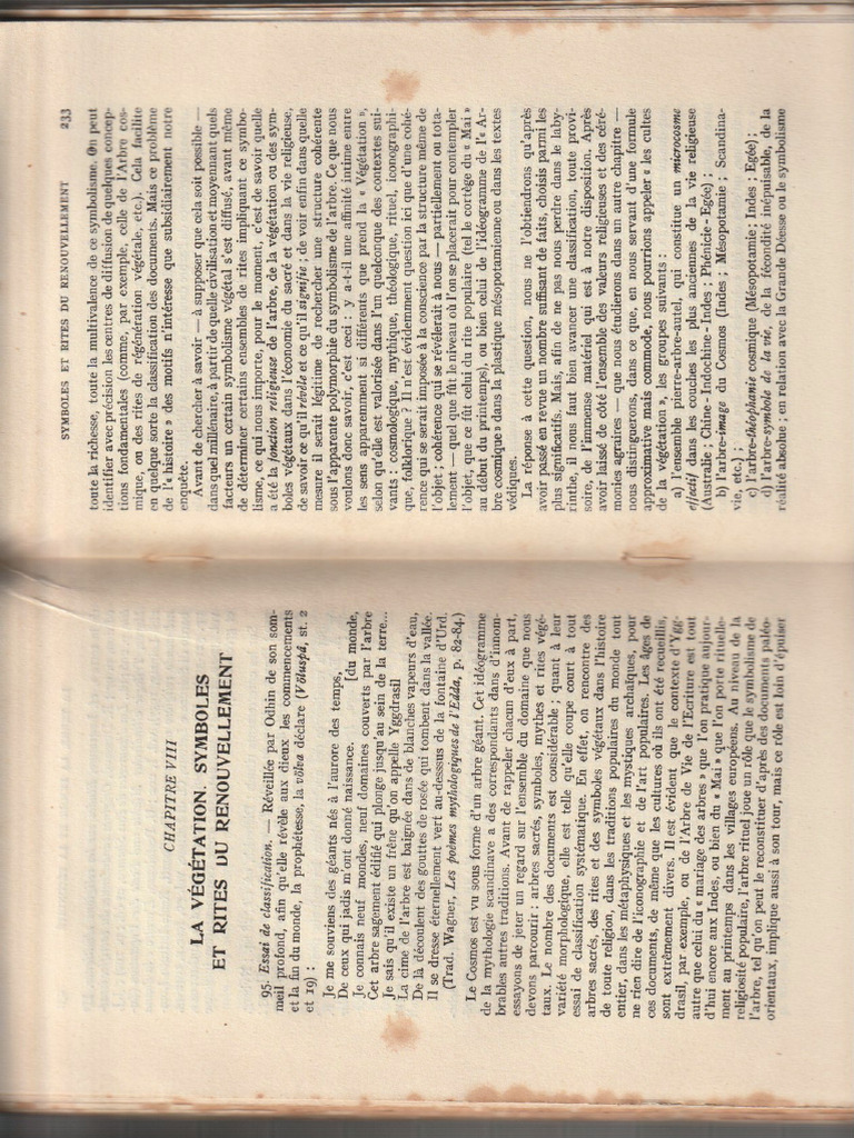 La Vegétation Symboles Et Rites | PDF