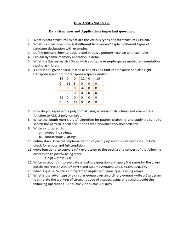 DSA Assignment-1 | PDF | Teaching Methods & Materials