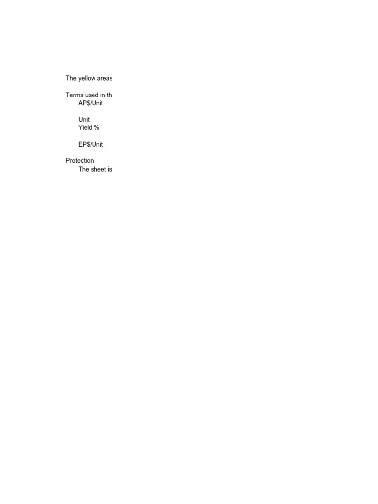 Recipe Costing Template Guide | PDF | Sausage | Foods