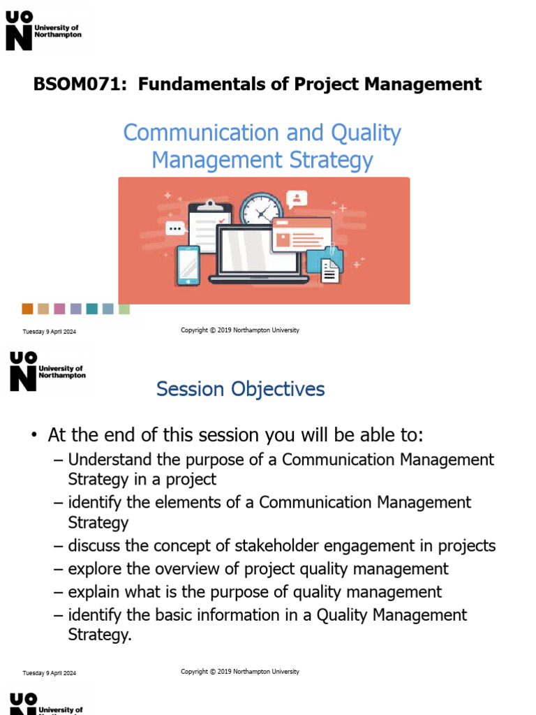 WK11 - Communication and Quality Management Strategy - SUM 2223 | PDF ...